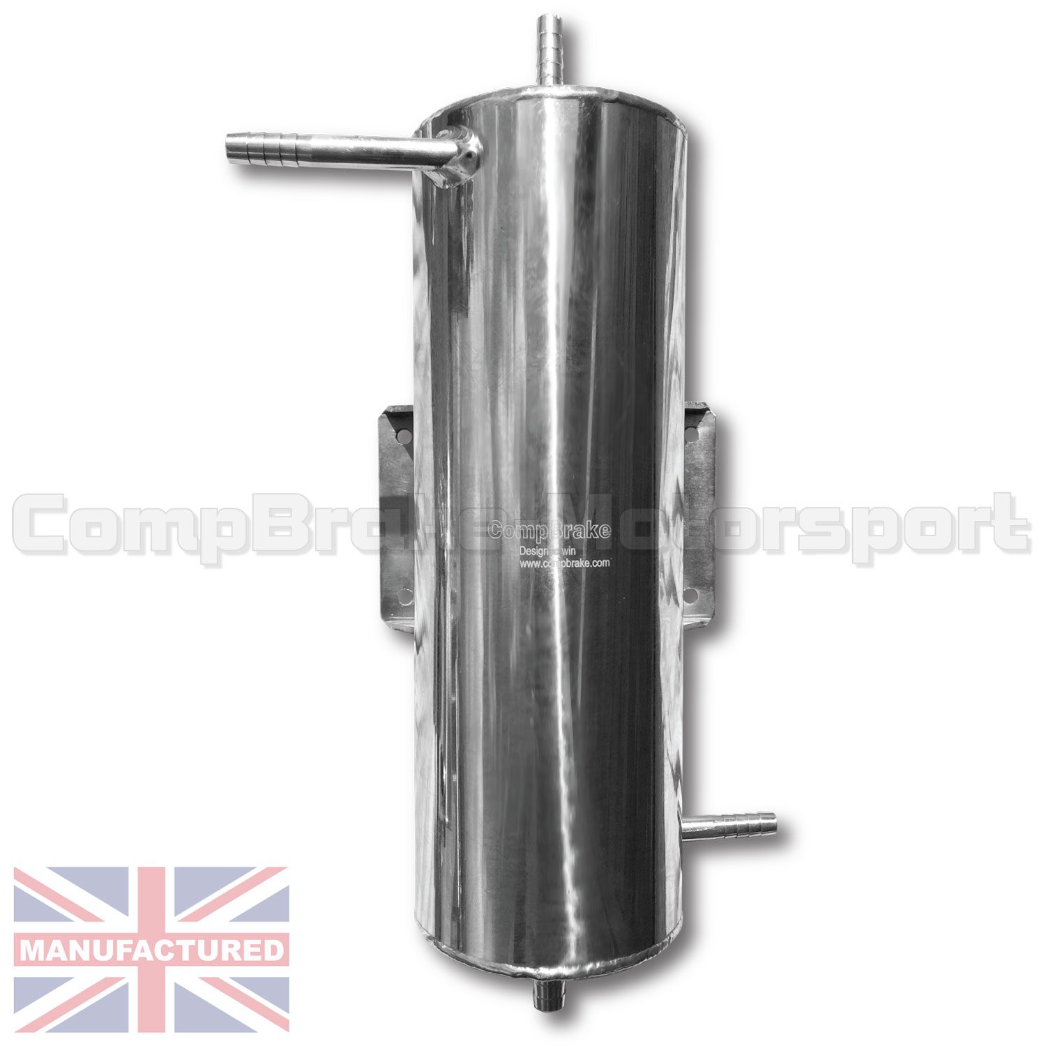 Bulkhead Mounted 2 LTR Fuel Swirl Pot [Surge Tank] Vertical Round Alloy ...